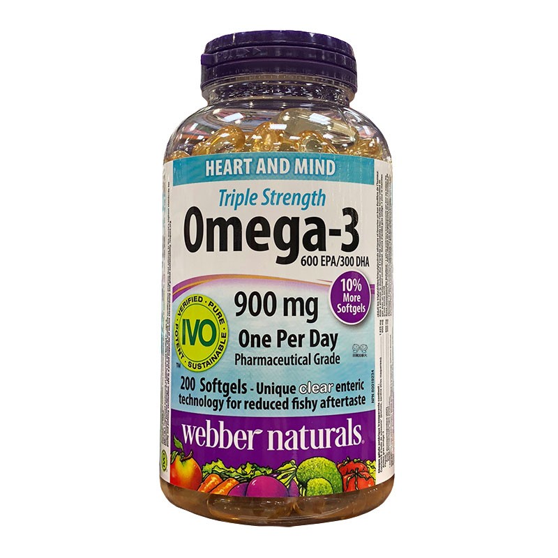 加拿大Webber_Naturals(Webber_Naturals)omega-3 鱼油900mg 200粒价格_评价_功效_说明书-美容美体网